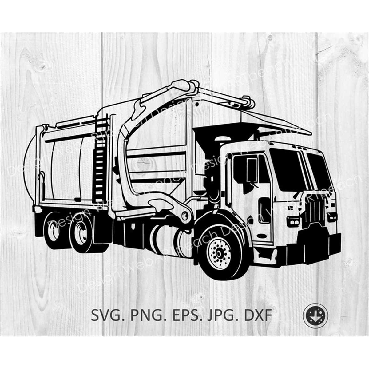 Garbage Truck Svg, Garbage Svg, Trash Svg, Waste Svg,Truck S | Inspire ...