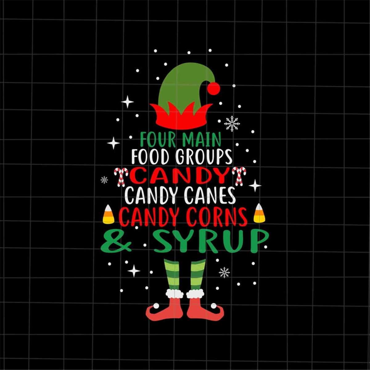 Four Main Food Groups Candy Canes Candy Corns Svg, Elf Buddy | Inspire ...