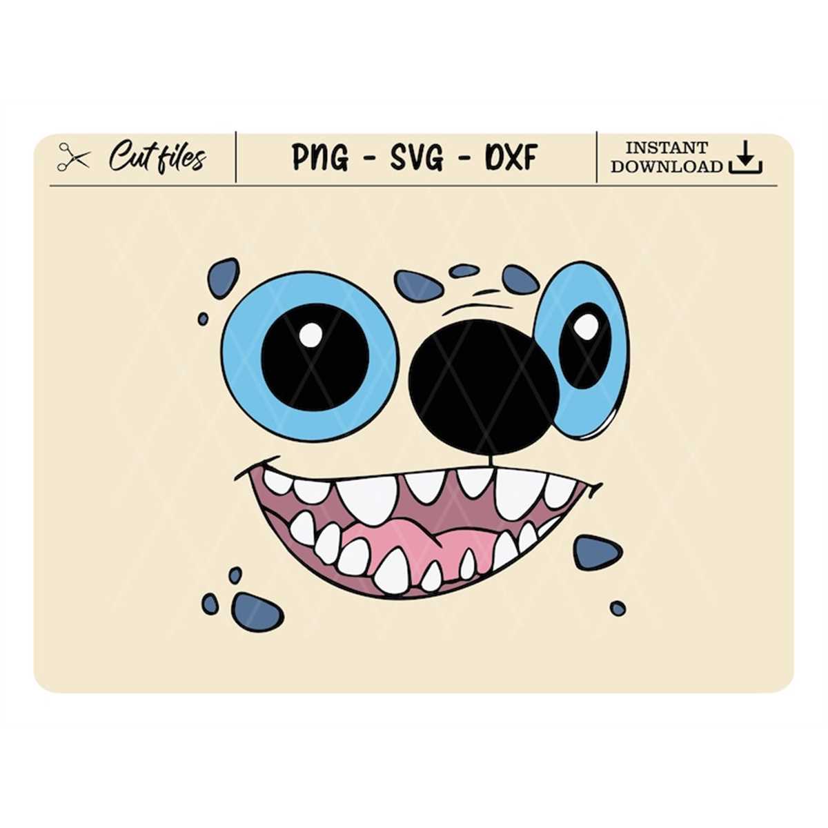 Stitch Face SVG Files for Cricut, Stitch Svg Bundle, Printab - Inspire ...