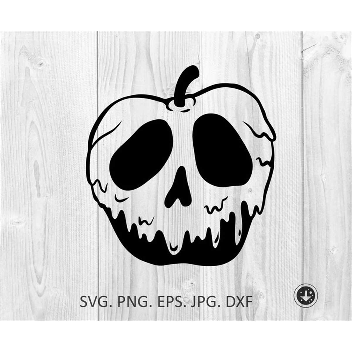 Poison Apple svg, Halloween svg, Evil Queen svg, Skull svg, | Inspire ...