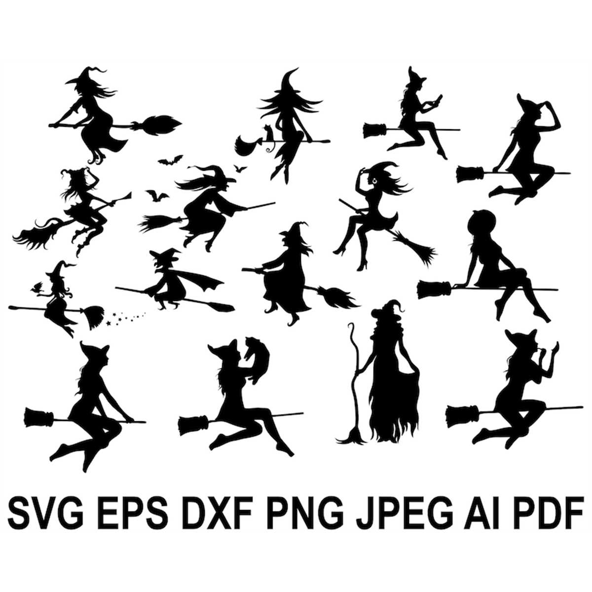 Halloween Witch Bundle Svg, Witch Svg, Witchy Svg Bundle, Wi | Inspire Uplift