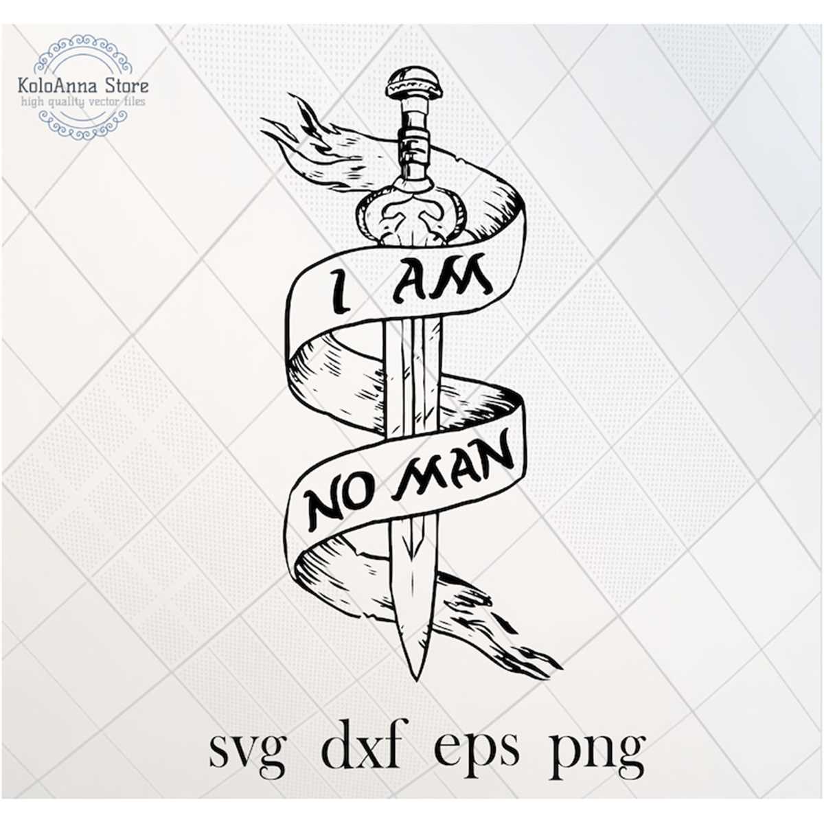 sword svg, i am no man svg, fantasy svg, svg, cut file, silh | Inspire ...