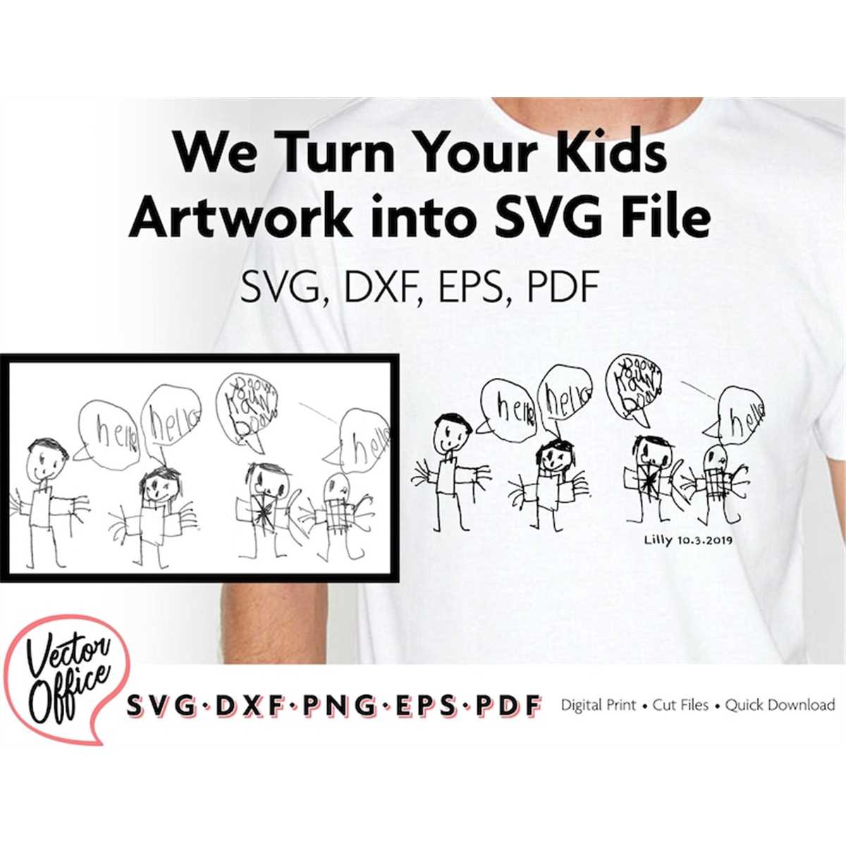We Turn Kids Art into SVG File, Images to SVG, Image to Vect | Inspire ...