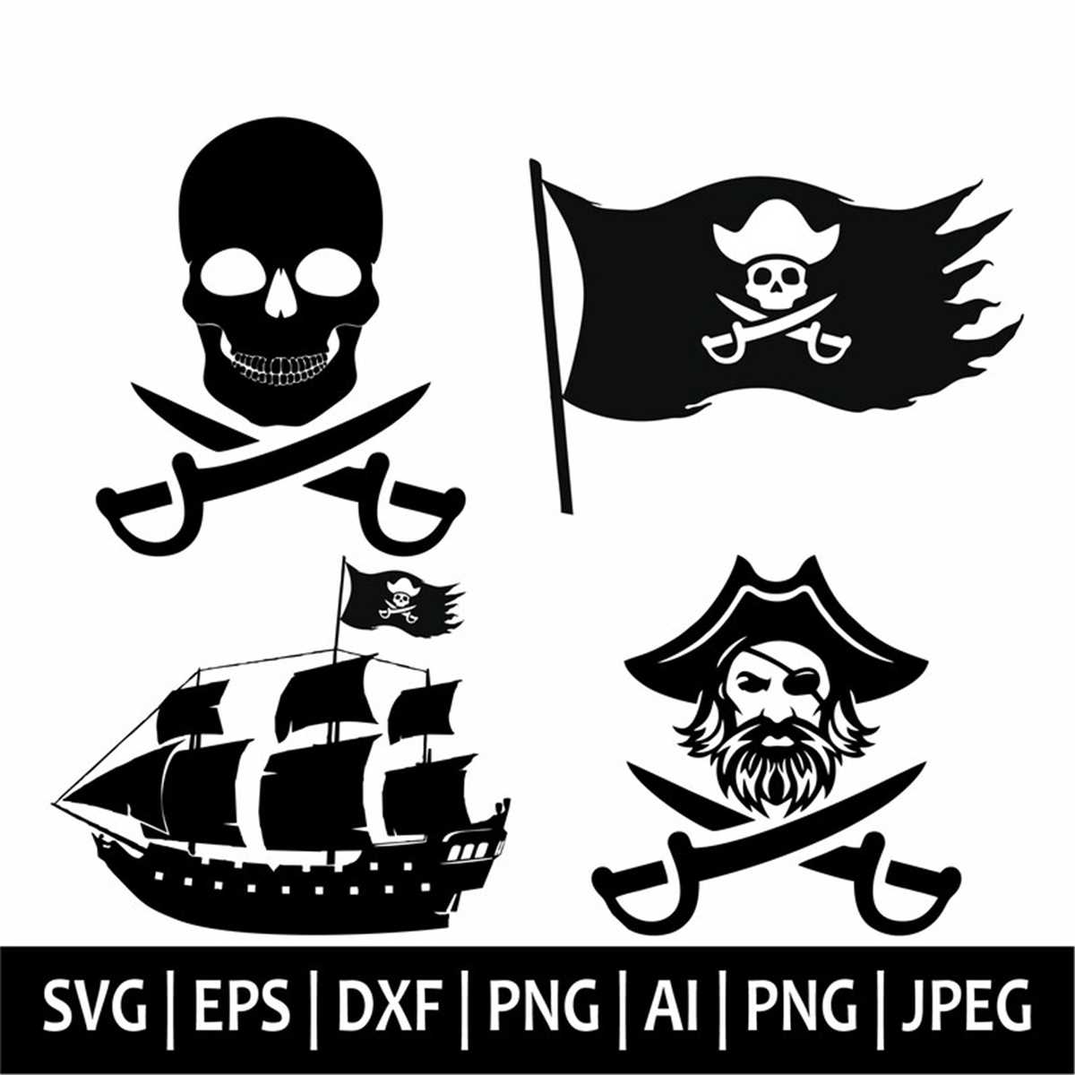 Pirate Svg Bundle, Skull Svg, Pirates Svg, Pirate Ship Svg, - Inspire ...
