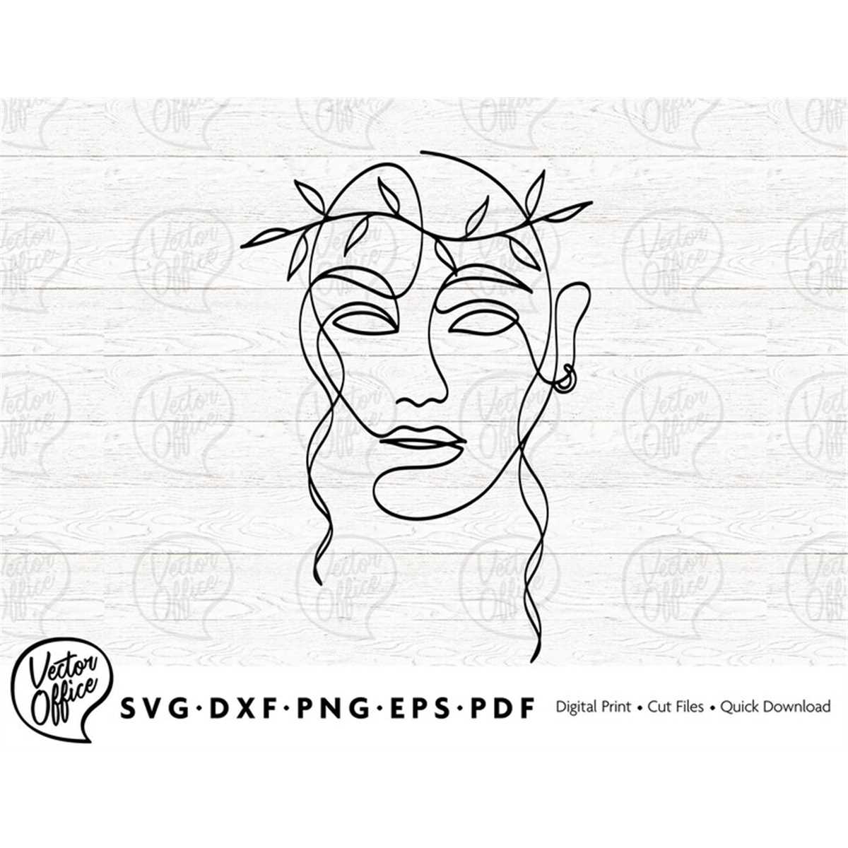 Abstract Face Svg Line Face Svg Face One Line Art Svg Abs Inspire