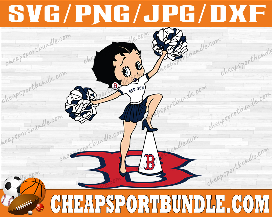 Boston Red Sox Betty Boop Baseball Team Svg, Boston Red Sox | Inspire ...