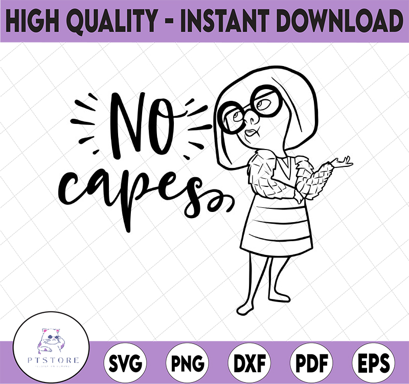 No capes svg, The increibles SVG, Edna SVG, Disney SVG, The | Inspire ...