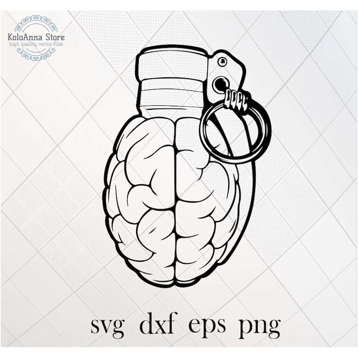 brain grenade svg, brain svg, grenade svg, brainstorm svg, i | Inspire ...