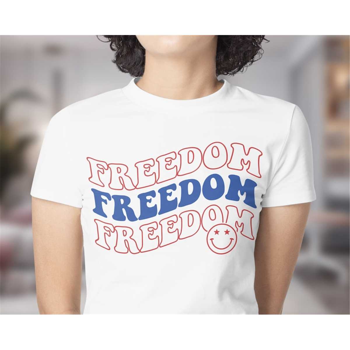Freedom Svg, Wavy Svg, Retro Text, Retro Svg, Patriotic Shir | Inspire ...
