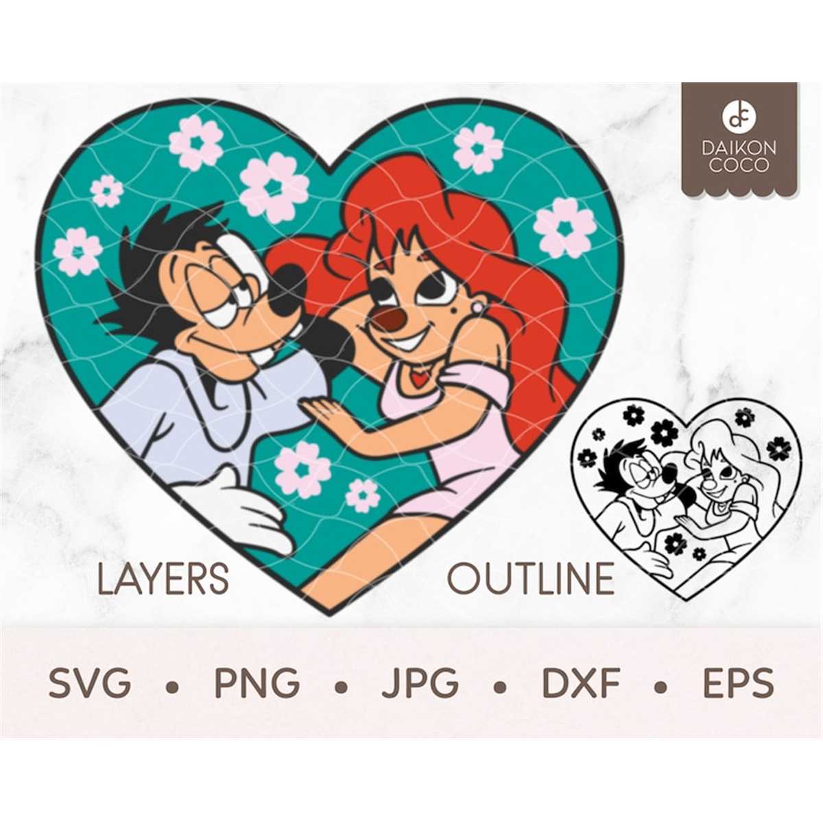 Max and Roxanne SVG, Goofy Movie SVG, Roxanne svg, Goofy Mov - Inspire ...