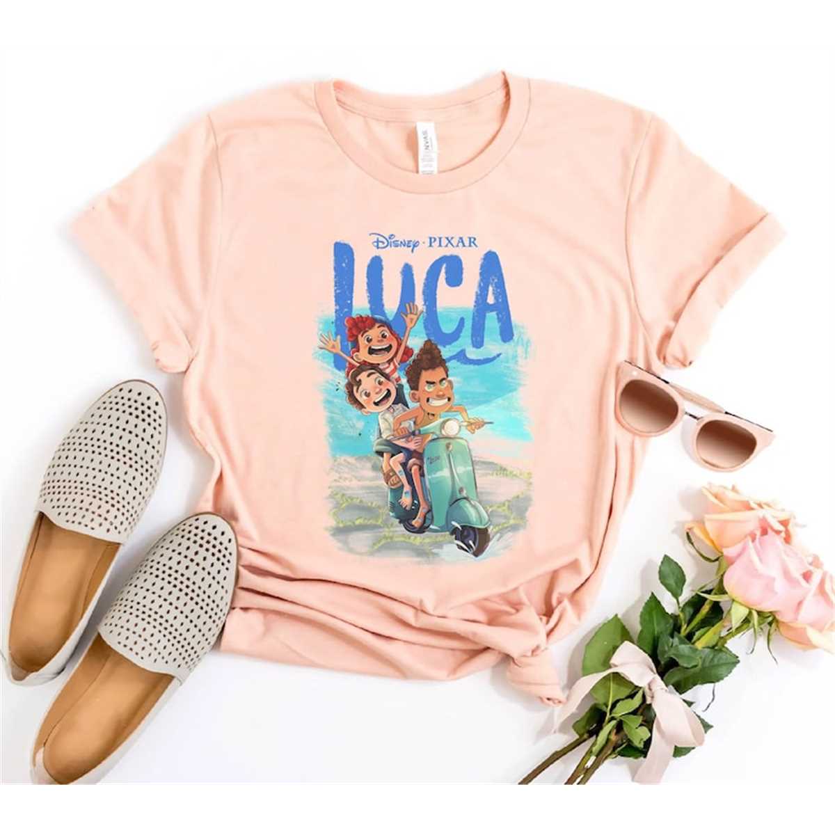 Retro Disney Luca 2021 Shirt, Luca Characters Shirt, Disney - Inspire ...