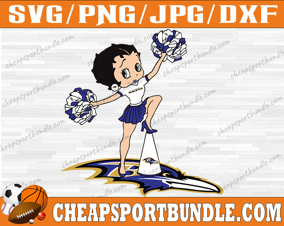 Baltimore Ravens Betty Boop Football Team Svg, Baltimore Rav | Inspire ...