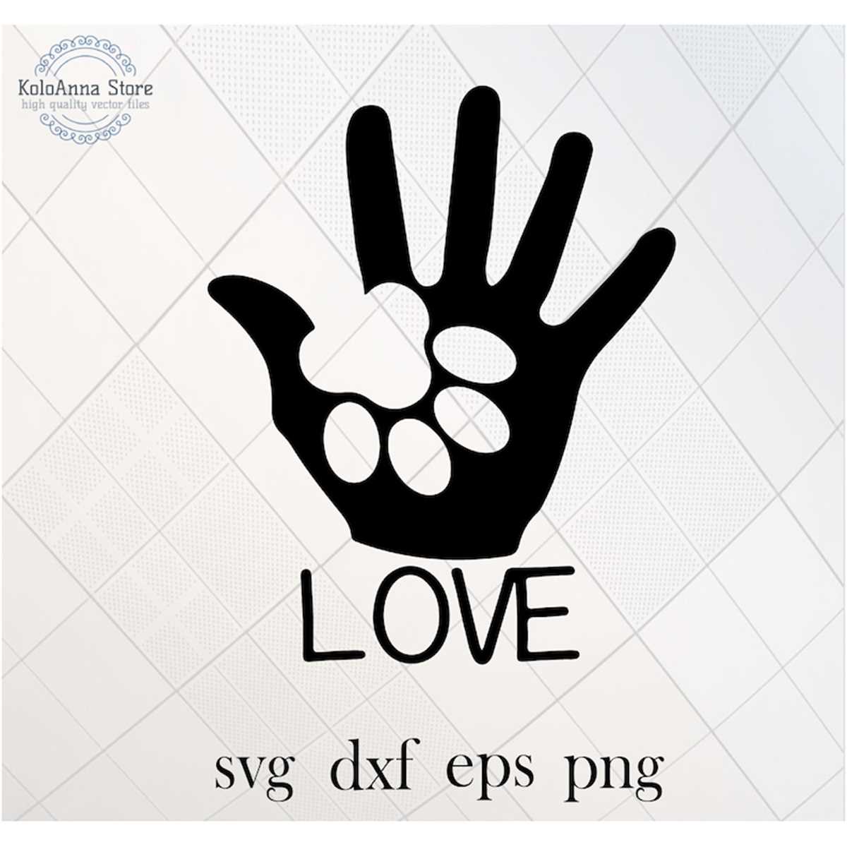 paw svg, hand svg, love pets svg, dogs svg, cats svg, paw ha | Inspire ...