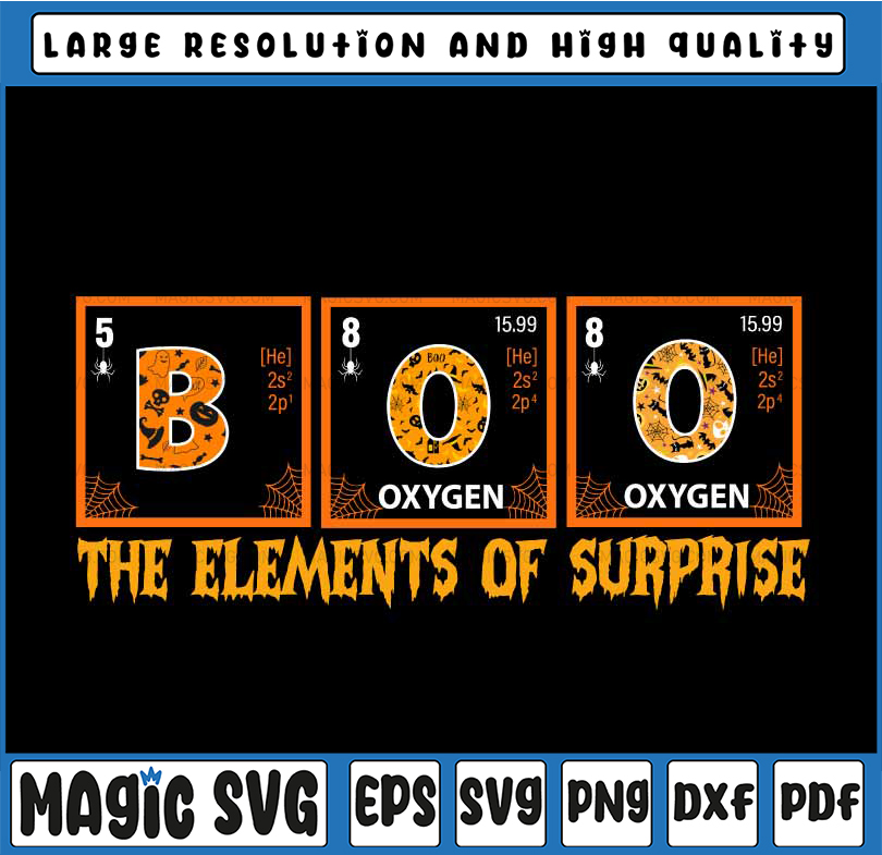 Halloween BOO Primary Elements of Surprise Science Svg, Scie | Inspire ...