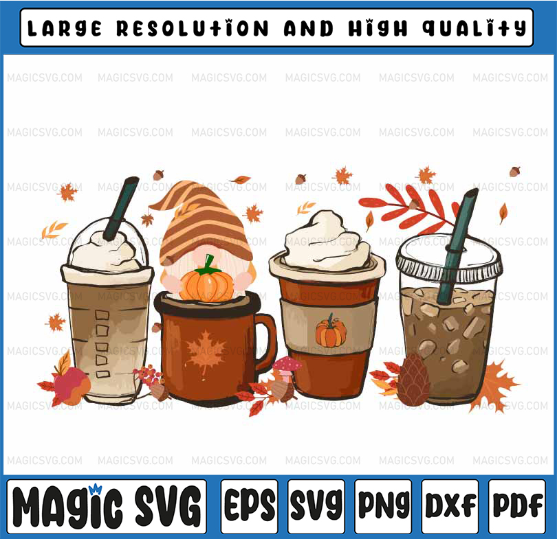 Halloween Pumpkin Spice Coffee Latte Png, Fall Autumn Season | Inspire ...