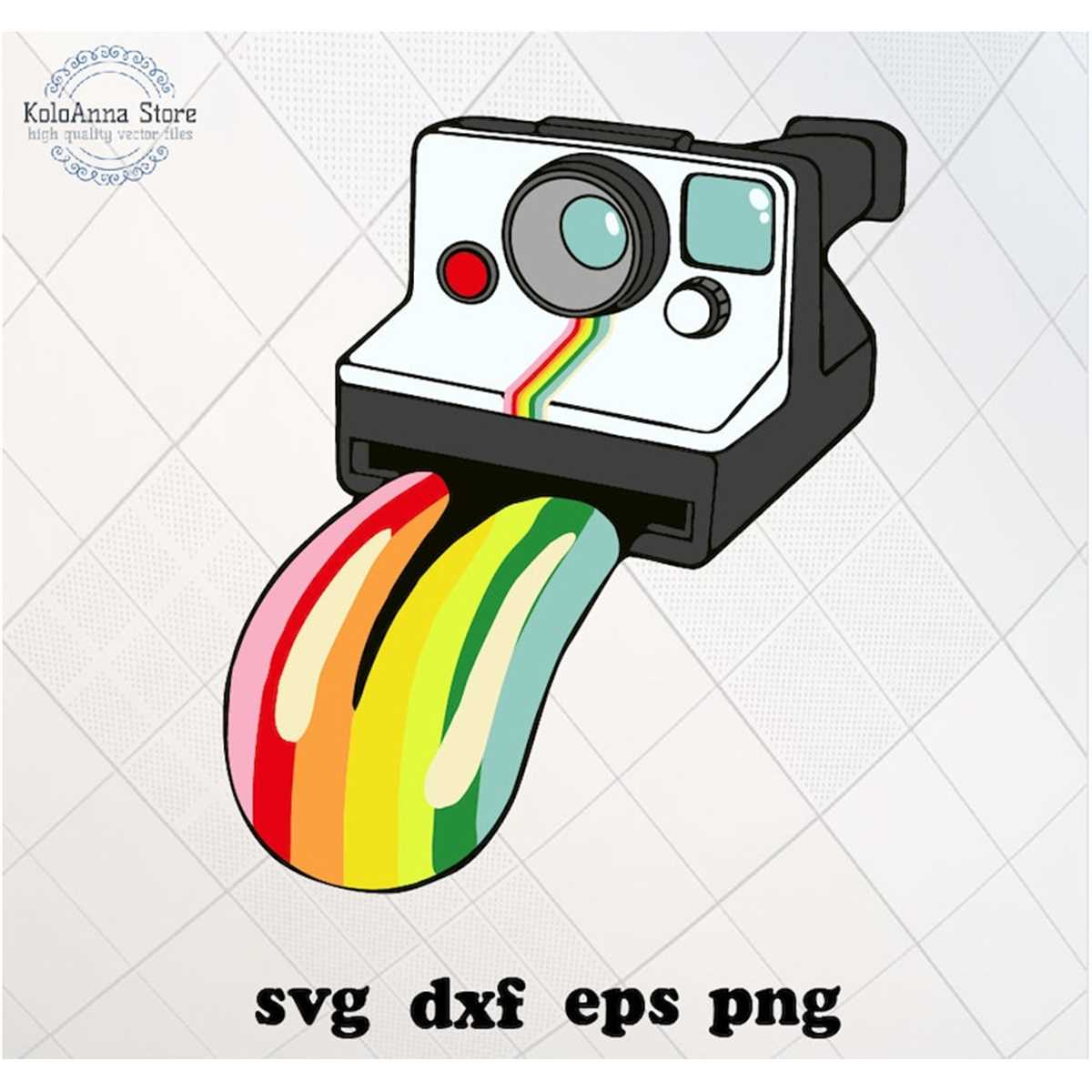 polaroid camera svg, rainbow svg, polaroid svg, photography | Inspire ...