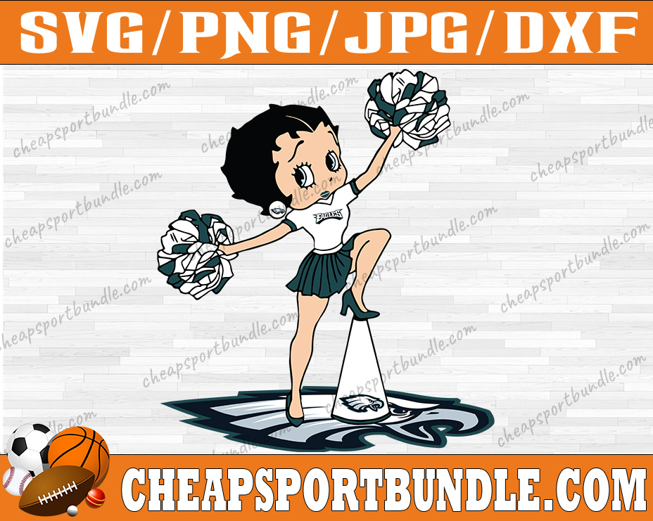 Philadelphia Eagles Betty Boop Football Team Svg, Philadelph | Inspire Uplift