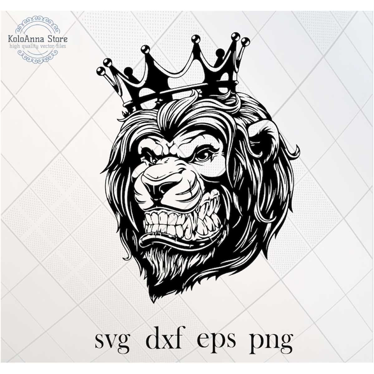 lion svg, lion head svg, king of animals svg, king svg, crow - Inspire ...