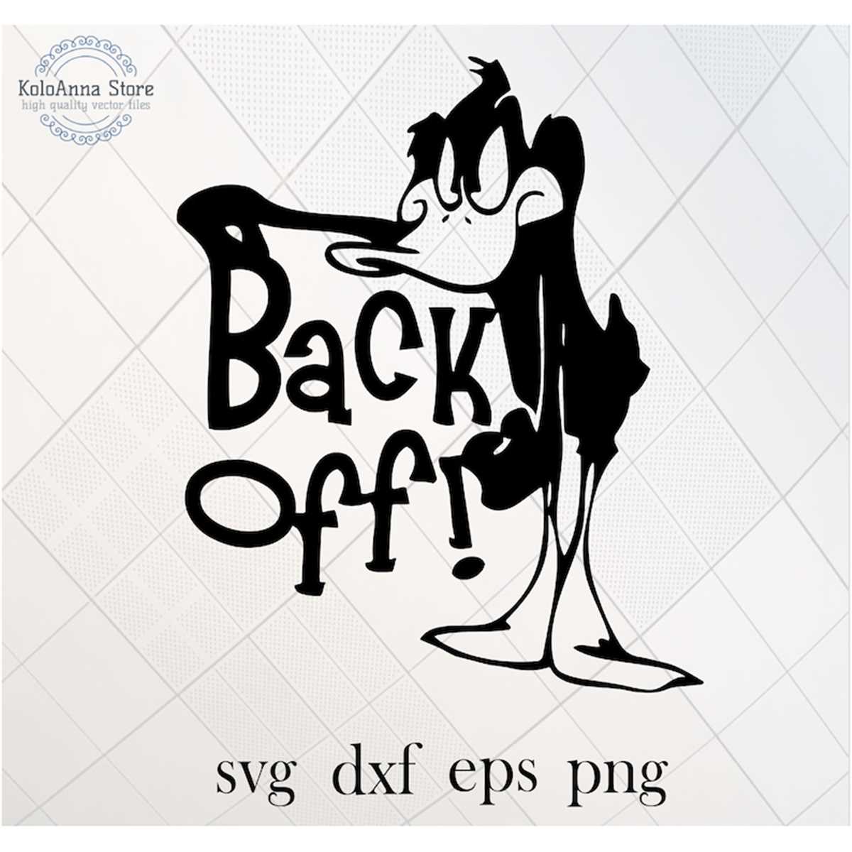back off svg, duck svg, cartoon svg, cartoon character, vect - Inspire ...