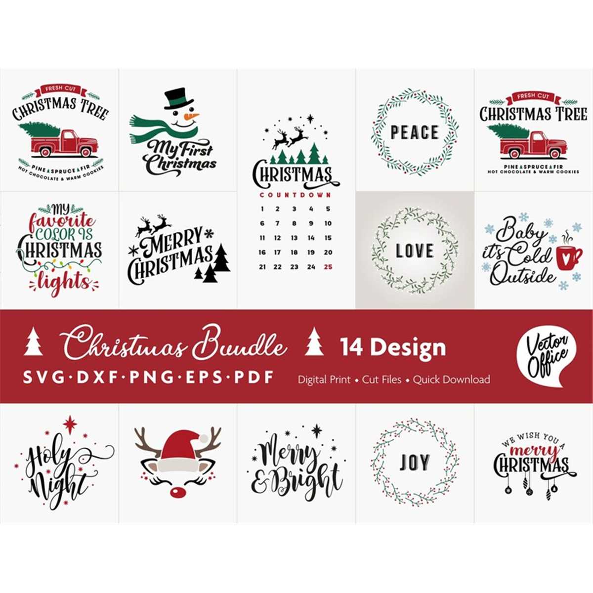 Christmas SVG Bundle, winter svg, snowflake svg, deer svg, s - Inspire ...