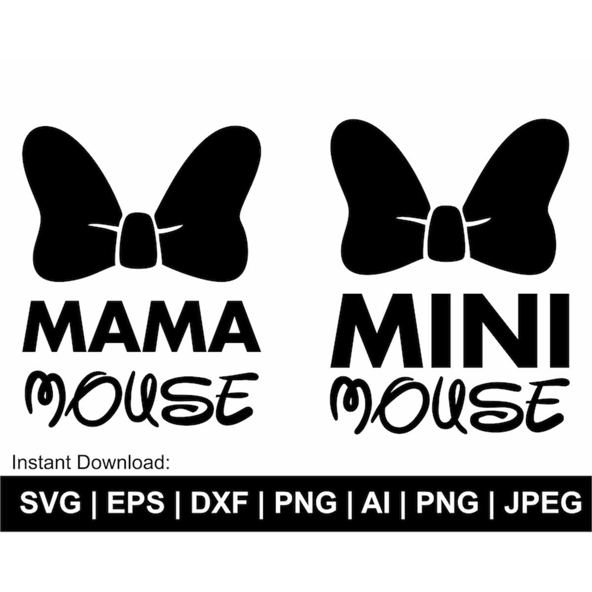 Mama Mouse Svg, mini mouse Svg, Mouse Head Svg, momlife svg, | Inspire ...