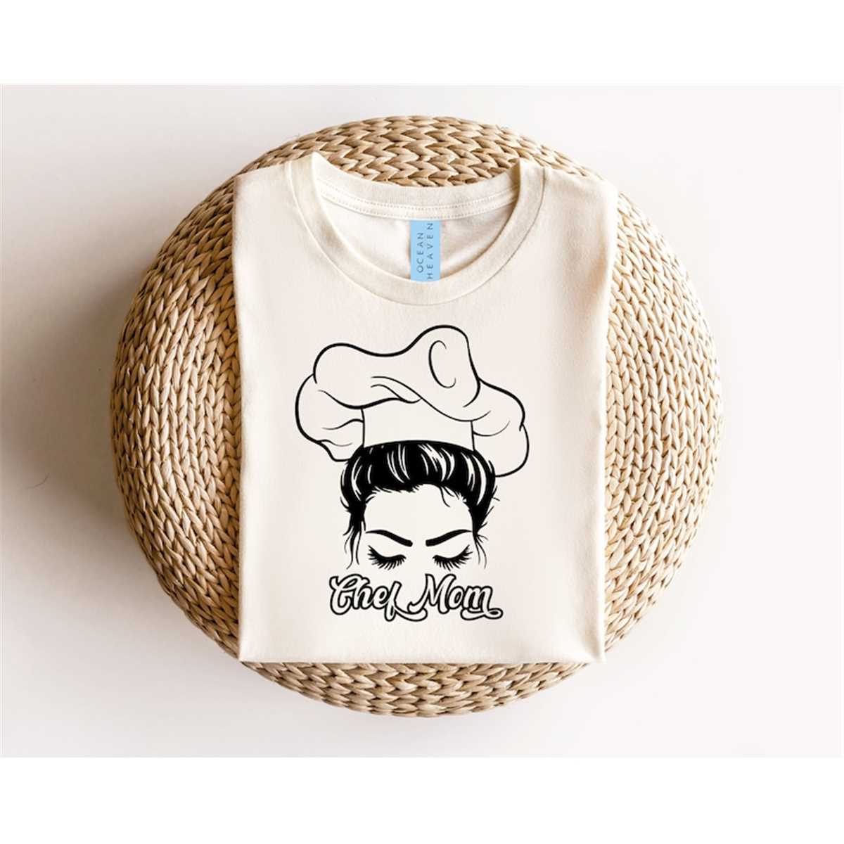 Chef mom shirt svg, white mom cook svg png, Hair Chef mommy | Inspire ...