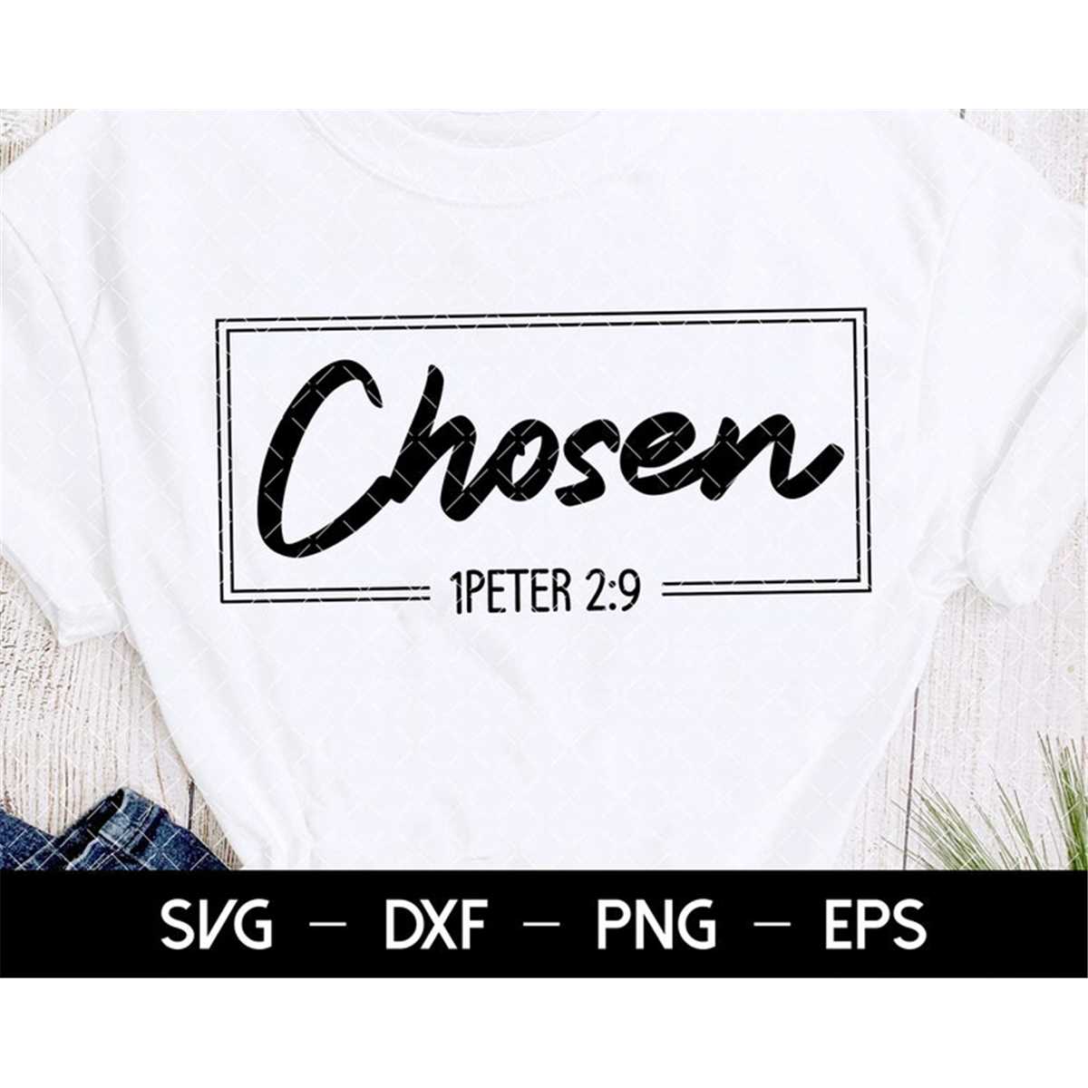 Chosen svg, Christian svg, Chosen Blessed Forgiven Redeemed | Inspire ...