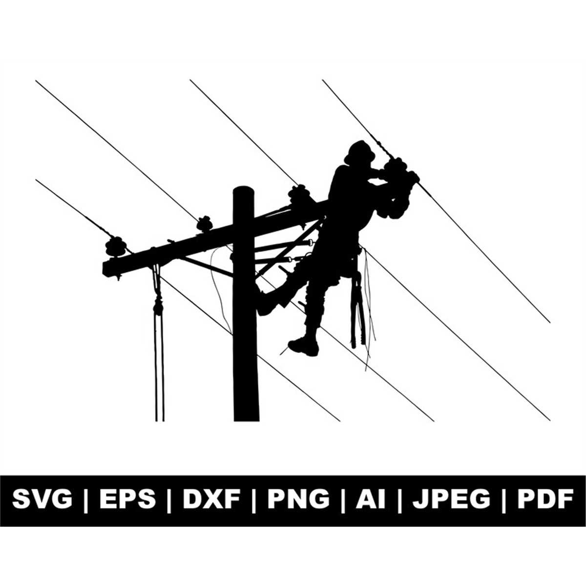 Lineman Electrician Svg, Powerline Technician Svg, Line Work | Inspire ...