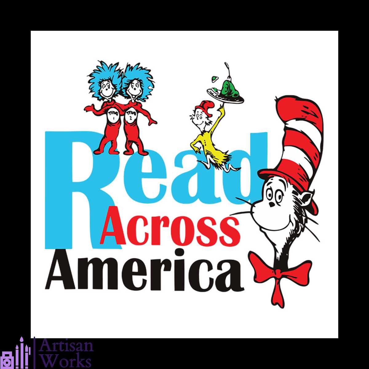 Dr Seuss Read Across America Svg, Dr Seuss Svg, Seuss Svg, D - Inspire ...