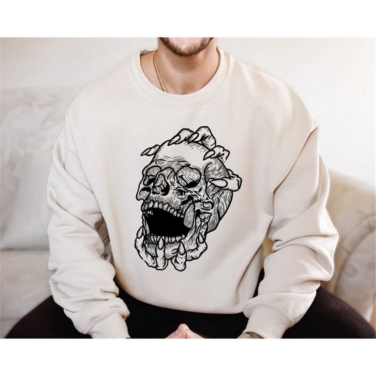 Horror skull svg, Scary Skeleton svg, Skeleton design svg, S | Inspire ...