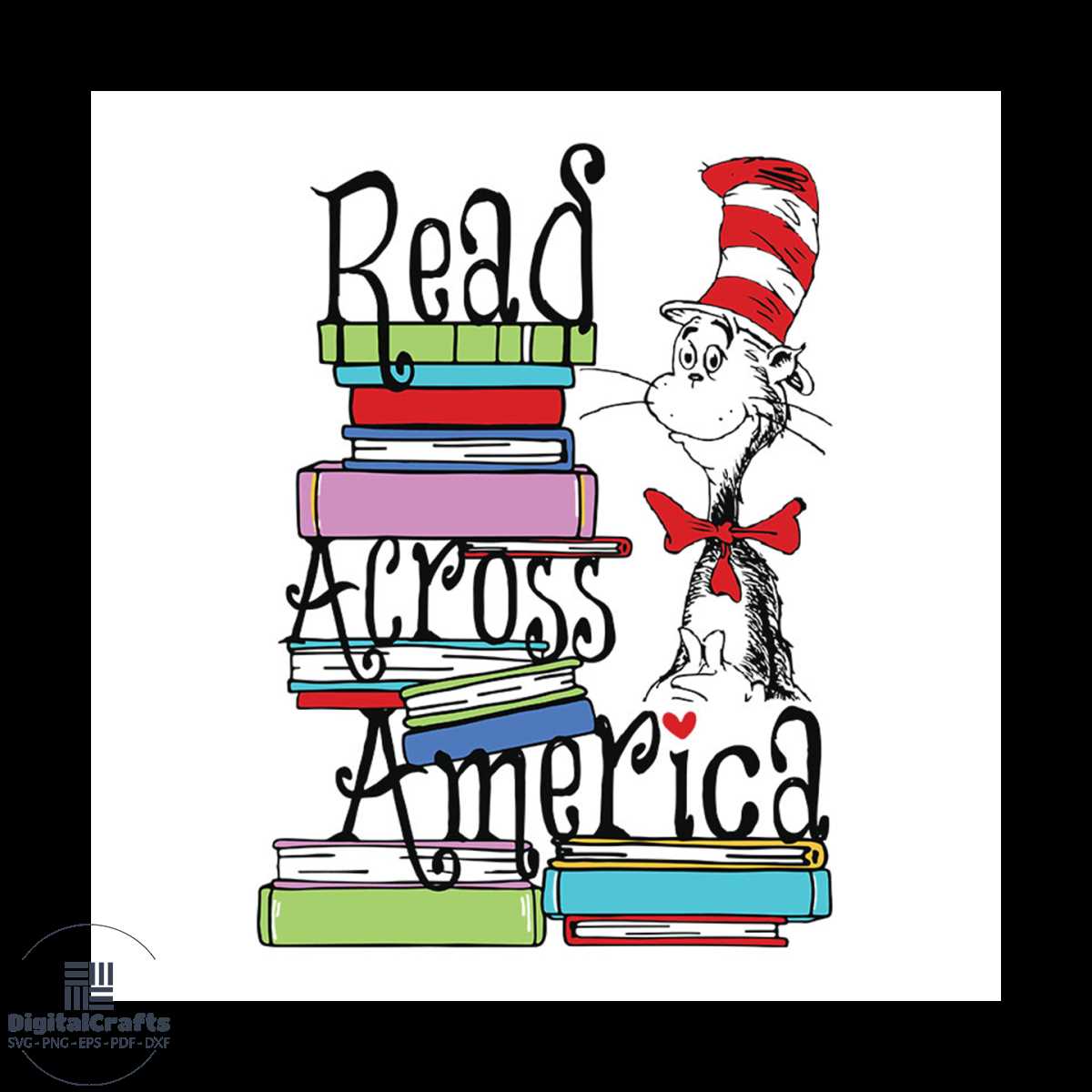 Read Across America Svg, Dr Seuss Svg, Seuss Svg, Dr Seuss G - Inspire ...