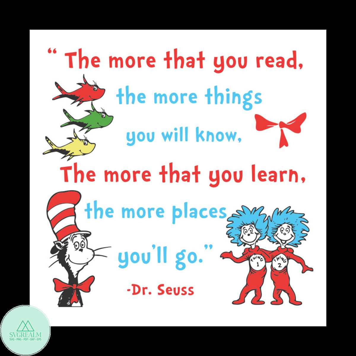 Dr Seuss Quotes Svg, Dr Seuss Svg, Seuss Svg, Dr Seuss Gifts - Inspire ...