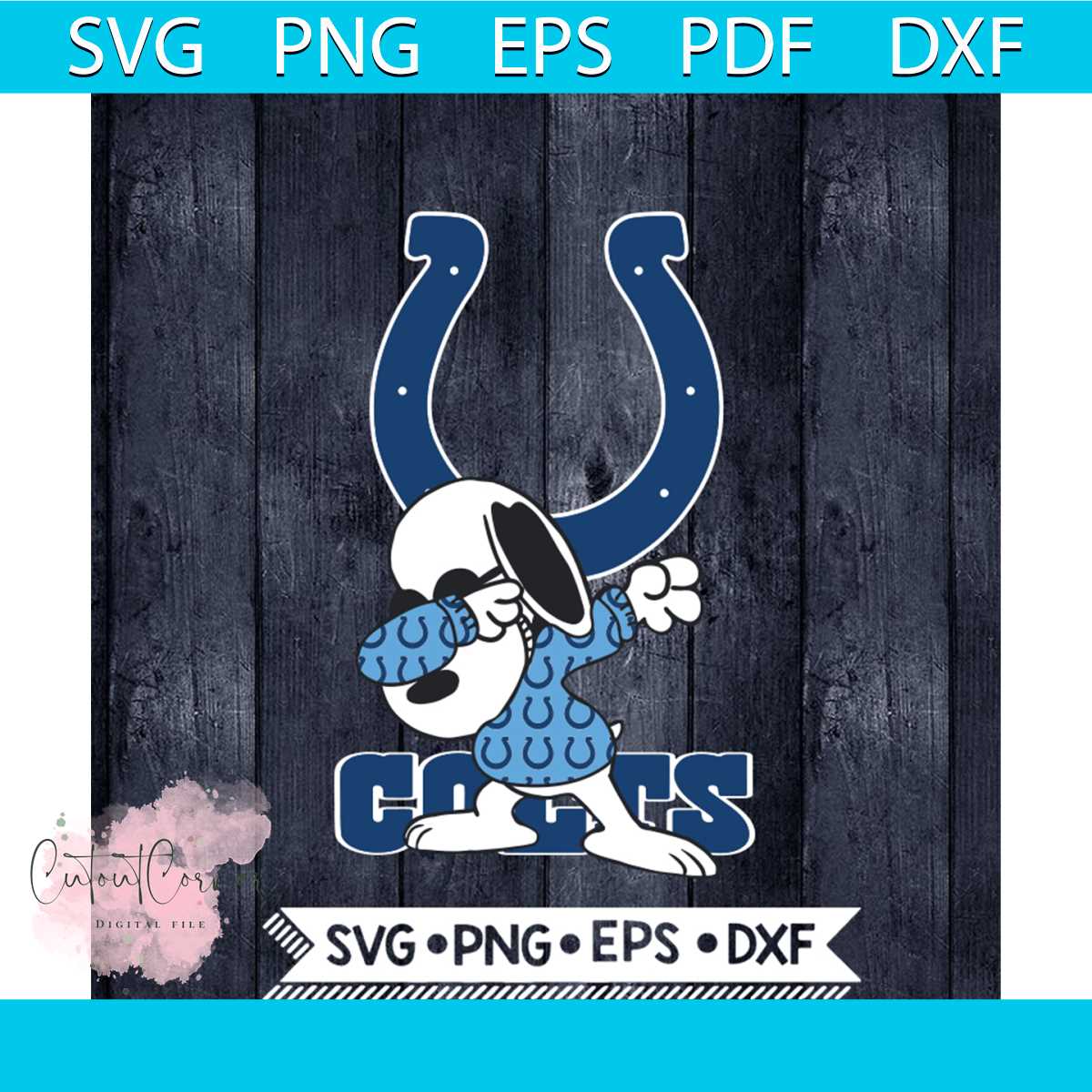 Indianapolis Colts Snoopy Dabbing Svg, NFL Svg, Football Svg | Inspire ...