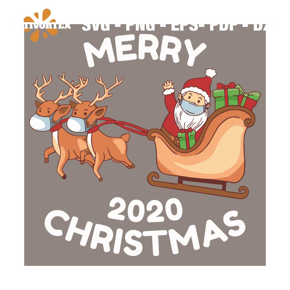 Merry 2020 Christmas Svg, Christmas Svg, Santa Claus Svg, Re | Inspire ...