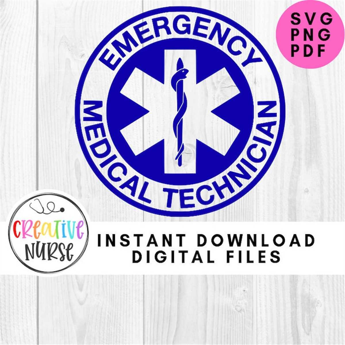 Instant Download Cut File SVG / EMT Star of Life / svg pdf | Inspire Uplift
