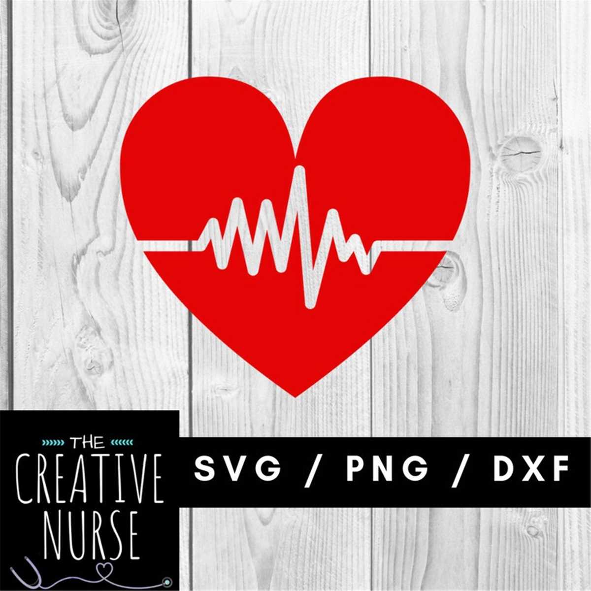 Instant Download Cut File / Heart EKG SVG / svg pdf png cut | Inspire ...