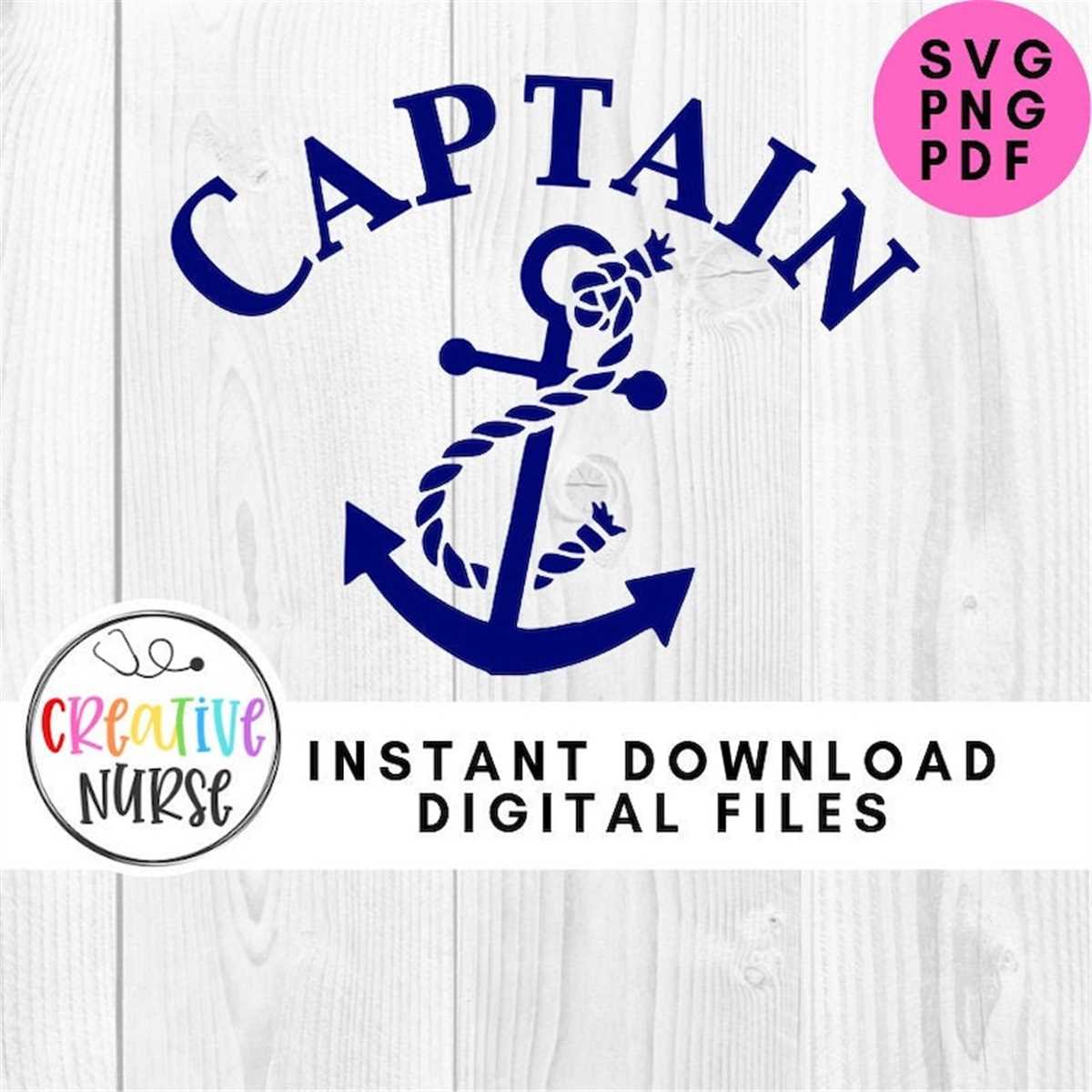 Instant Download Cut File / Nautical Captain Anchor SVG / s | Inspire ...