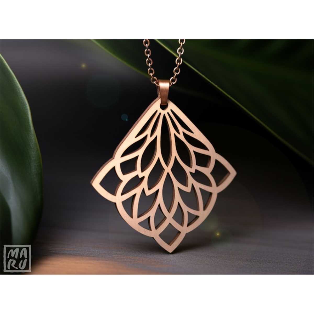 Statement Piece Pendant SVG Glowforge Cricut Cut File Wood - Inspire Uplift