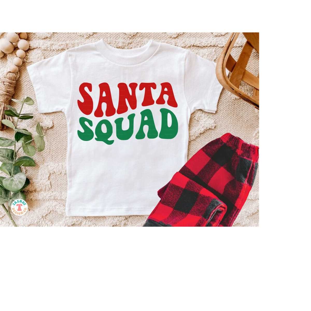 Santa Squad SVG, Santa Squad PNG, Wavy Retro Christmas SVG C | Inspire ...