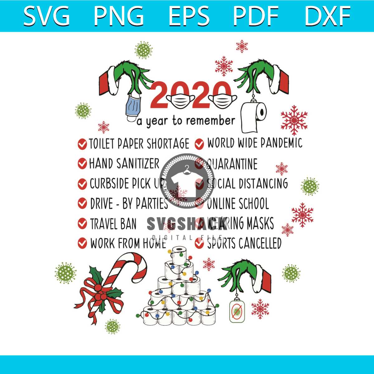 2020 A Year To Remember Svg, Christmas Svg, Grinch Svg, Covi - Inspire ...