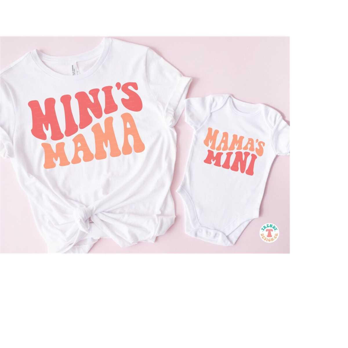Mommy & Me SVG PNG, Mama's Mini, Mini's Mama, Matching Mom, | Inspire ...