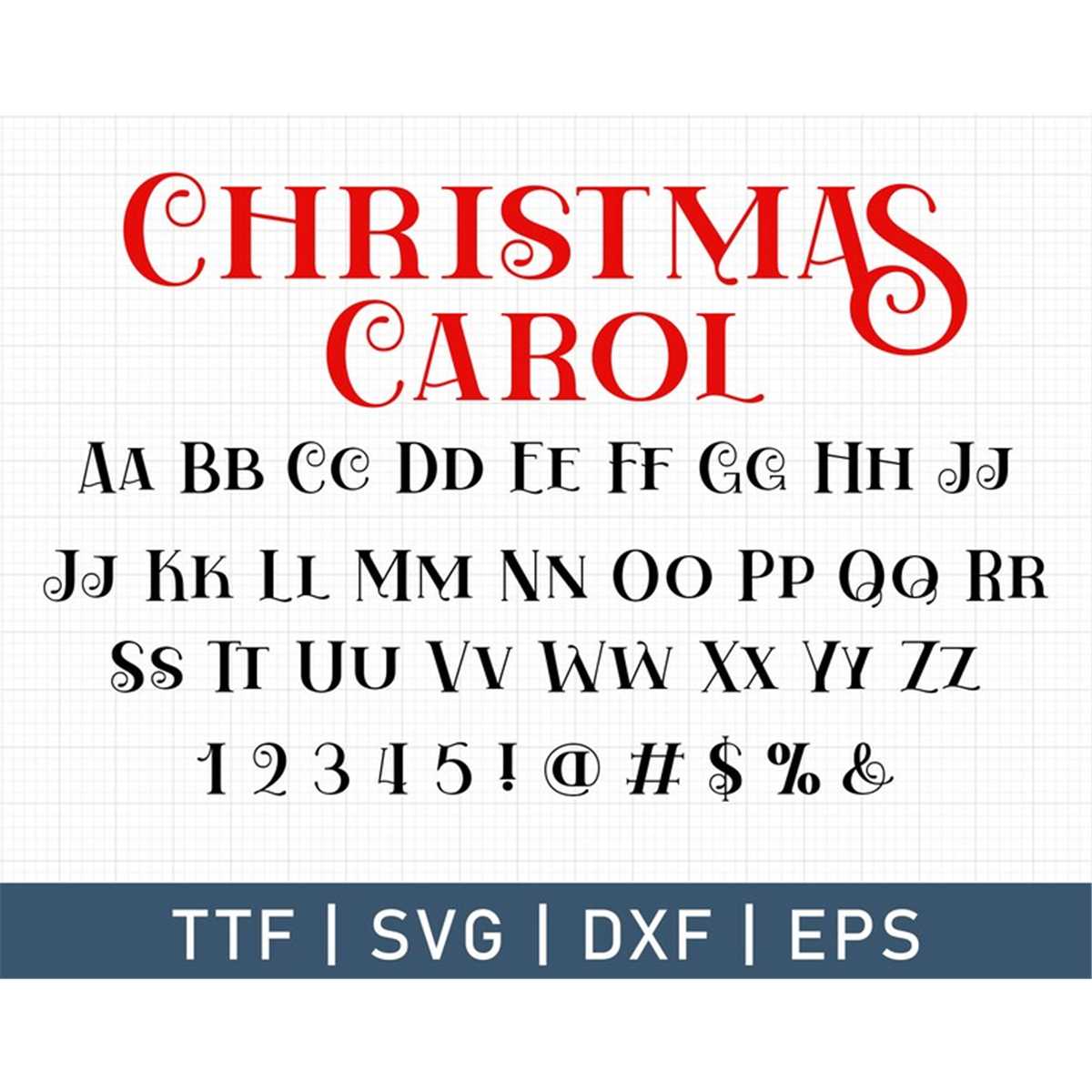 Christmas Carol Font, Christmas Letters Svg, Christmas Scrip | Inspire ...