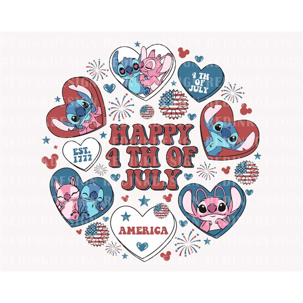 Happy 4th of July Svg, Heart Doodle Svg, July 4th Svg, Fourt | Inspire ...