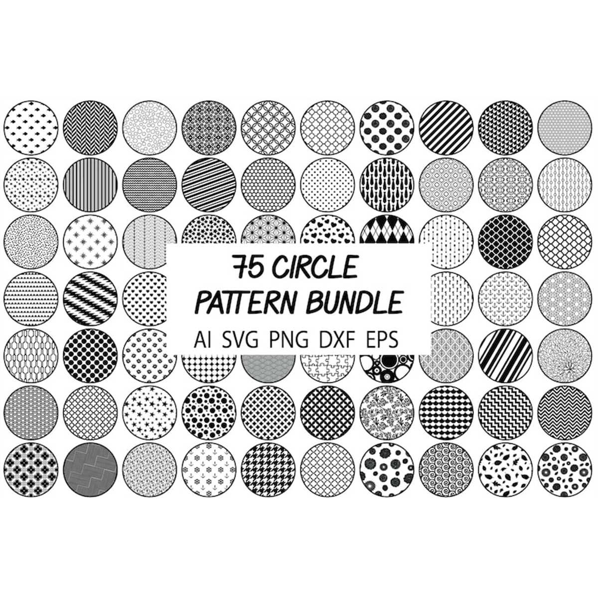 75 Circle Patterns SVG Bundle, Background Pattern SVG Cut Fi - Inspire ...