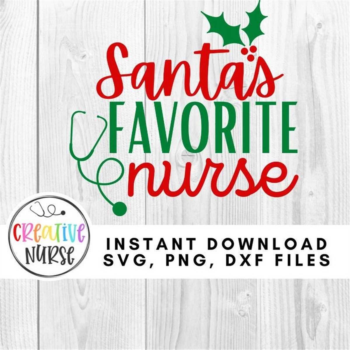 Instant Download Cut File SVG / Santas Favorite Nurse / svg | Inspire ...