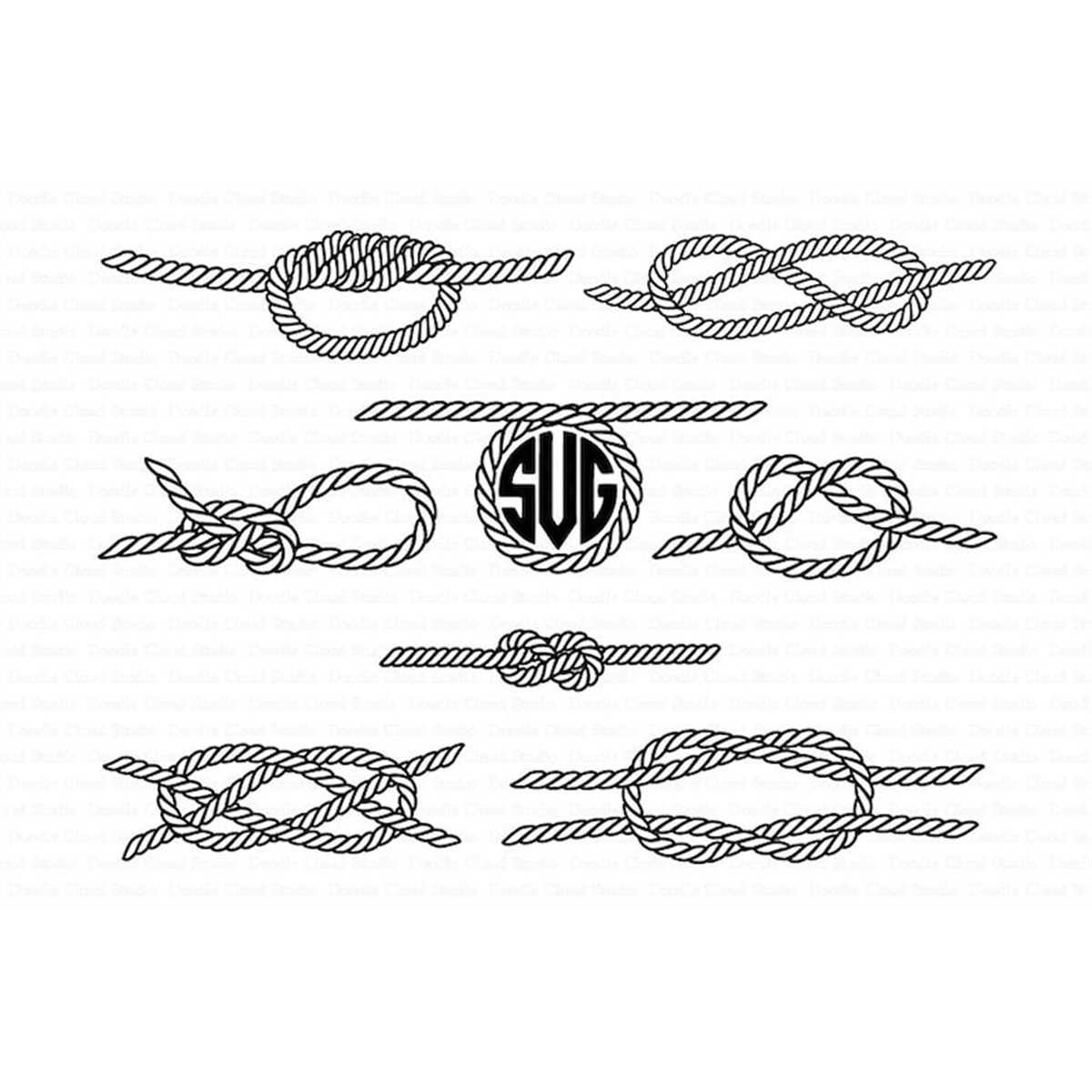 Nautical Knots SVG, Sea Knots files for Silhouette Cameo and - Inspire ...