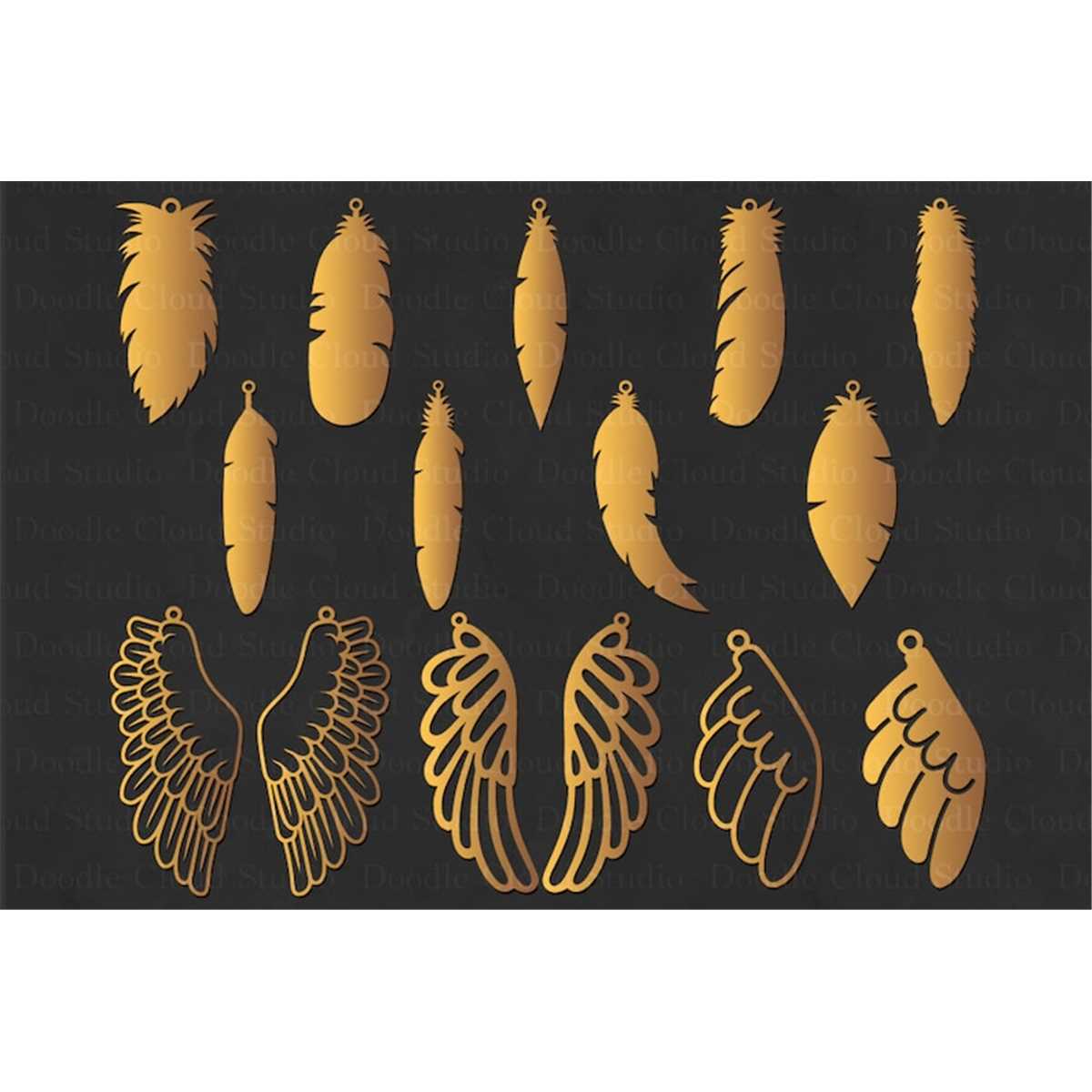 Feather Earring SVG, Wing Earring SVG,Teardrop svg, Pendant | Inspire ...