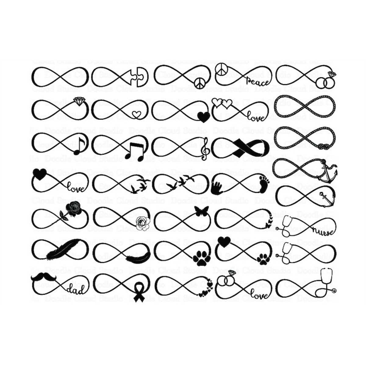 36 Infinity SVG, Infinity Bundle SVG Files for Silhouette Ca - Inspire ...