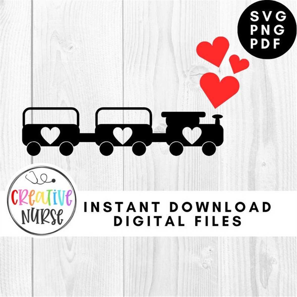 Instant Download Cut File / Valentine's Day Heart Train / s | Inspire ...
