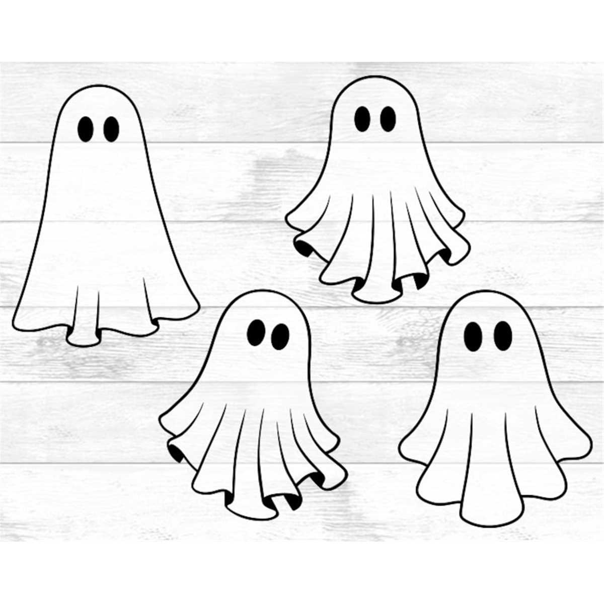 Ghost SVG PNG, Ghost Halloween Svg, Cute Ghost Halloween Cli | Inspire ...